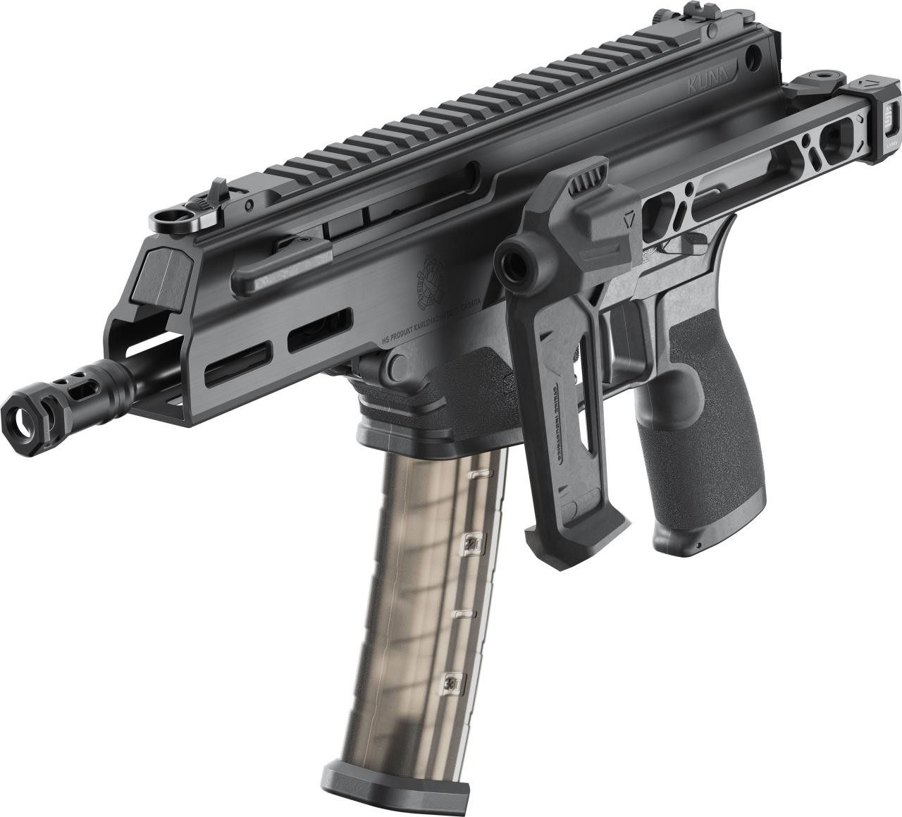 Springfield Kuna 9mm - Strike Industries FSA Brace - 6" Threaded Barrel ...