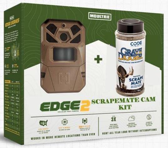 Moultrie Edge 2 Camera + Code Blue Grave Digger Scrapemate Cam Kit ...