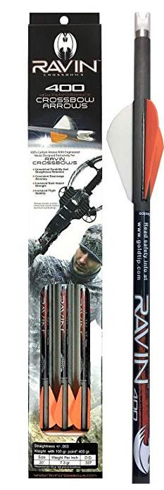 Ravin 400 Arrows .003 6pk 20" W/orange Nocks - Dance's Sporting Goods