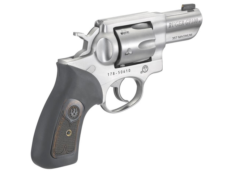 Ruger GP100 357 Magnum - 2.5" Barrel - Stainless / Black - 5 Shot ...
