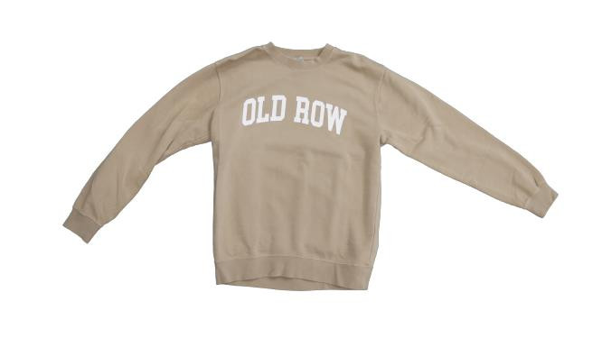 Old Row Dyed Crewneck - Long Sleeve - Tan - Dance's Sporting Goods