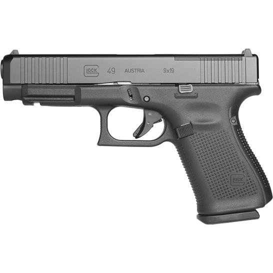 Glock 49 MOS 9mm - 4.49" Barrel - Optics Ready - Black - 15 Round ...