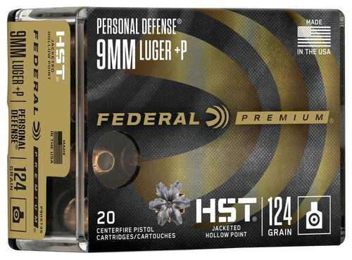 Federal Personal Defense HST 9mm - 124 Grain JHP - 1200 FPS - 20 Rounds ...