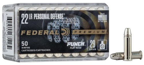 Federal Personal Defense Punch Rimfire 22 LR - 29 Grain NPFN - 1080 FPS ...
