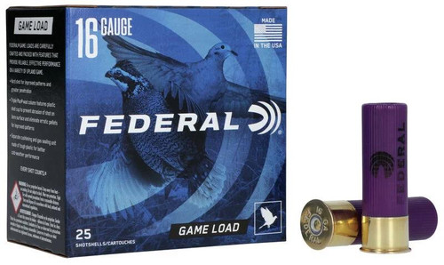 Federal Game Load Upland 16 Gauge - 2.75" - #6 - 1oz Payload - 1165 FPS ...