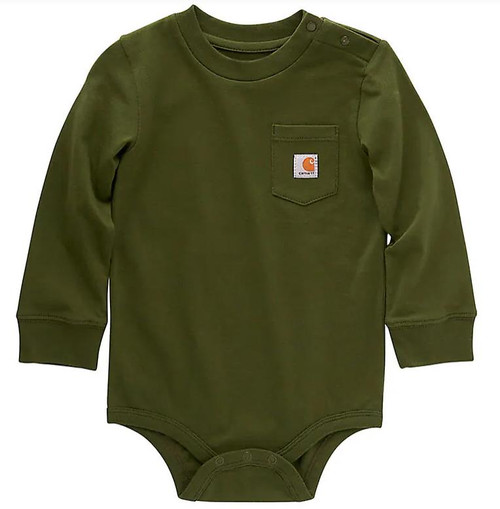 Carhartt Infant Pocket Bodysuit - Long Sleeve - Chive - Dance's ...