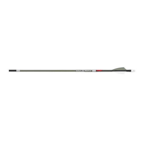 Carbon Express Maxima Red Fletched Arrows - 32" - 300 Spine - Drab - 6 ...