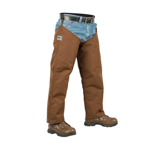 Dan's Hunting Gear Brush Buster Chaps - Brown - Dance's Sporting Goods