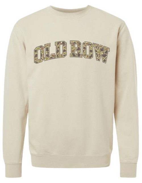 Old Row Camo Crewneck - Ivory - Dance's Sporting Goods