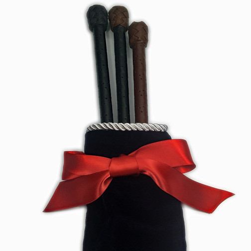 Personalized Leather and Horsehair Fly Whisk - SignatureSpurs.com