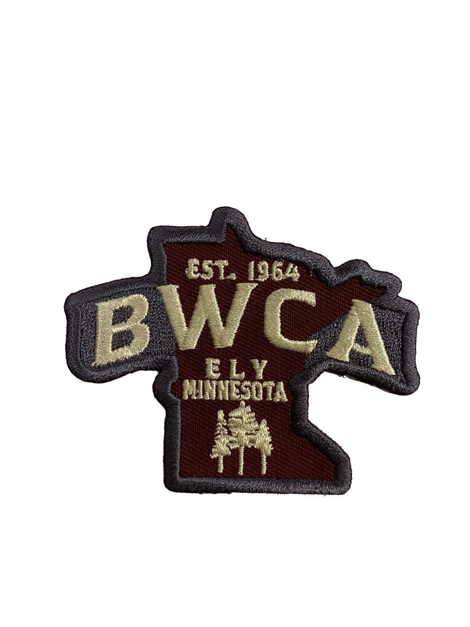 Patch - BWCA Minneosta State w/Pines - Iron-On Patch - BWCAshop.com