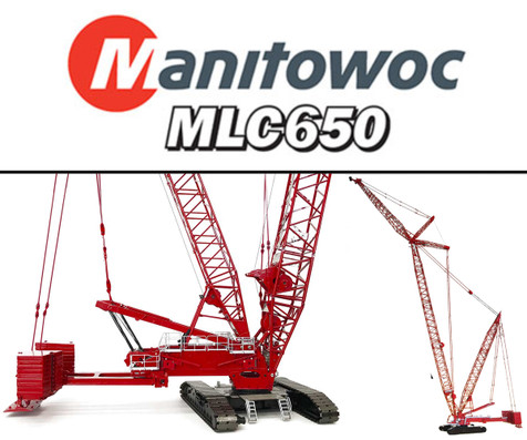1:50 Manitowoc MLC650 crawler crane diecast scale model