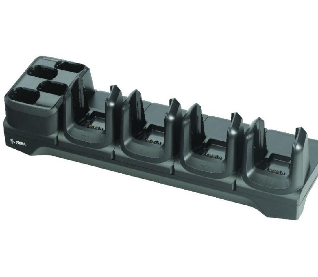Zebra MC33 4-Slot Charge Only w/ 4-Slot Spare Battery Charger - The ...