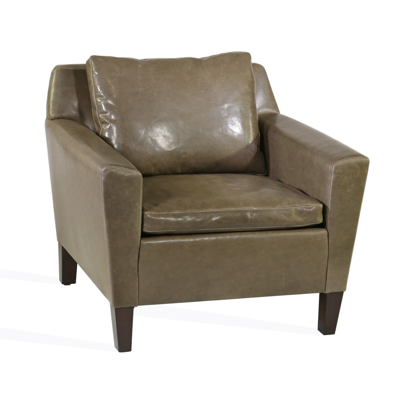 Modern Lounge Chairs, custom made in leather