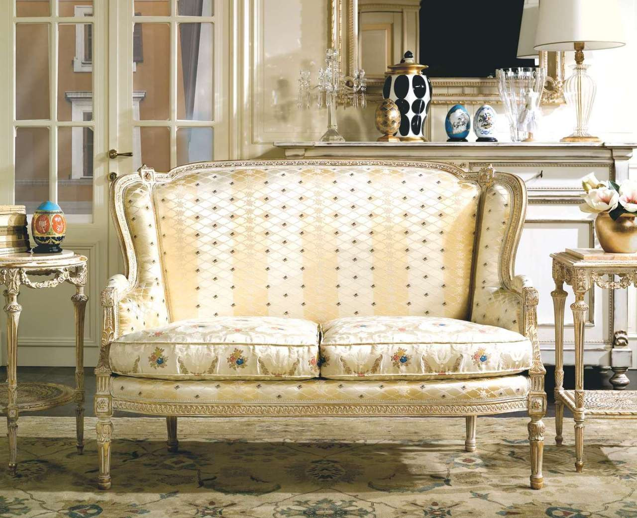 Living Room Sets, Louis XVI Style Sofa & Chairs