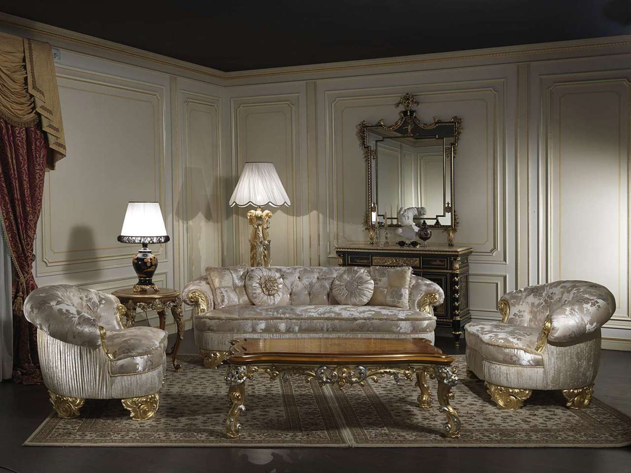 Living Room Set, Louis XVI Sofas & Chairs