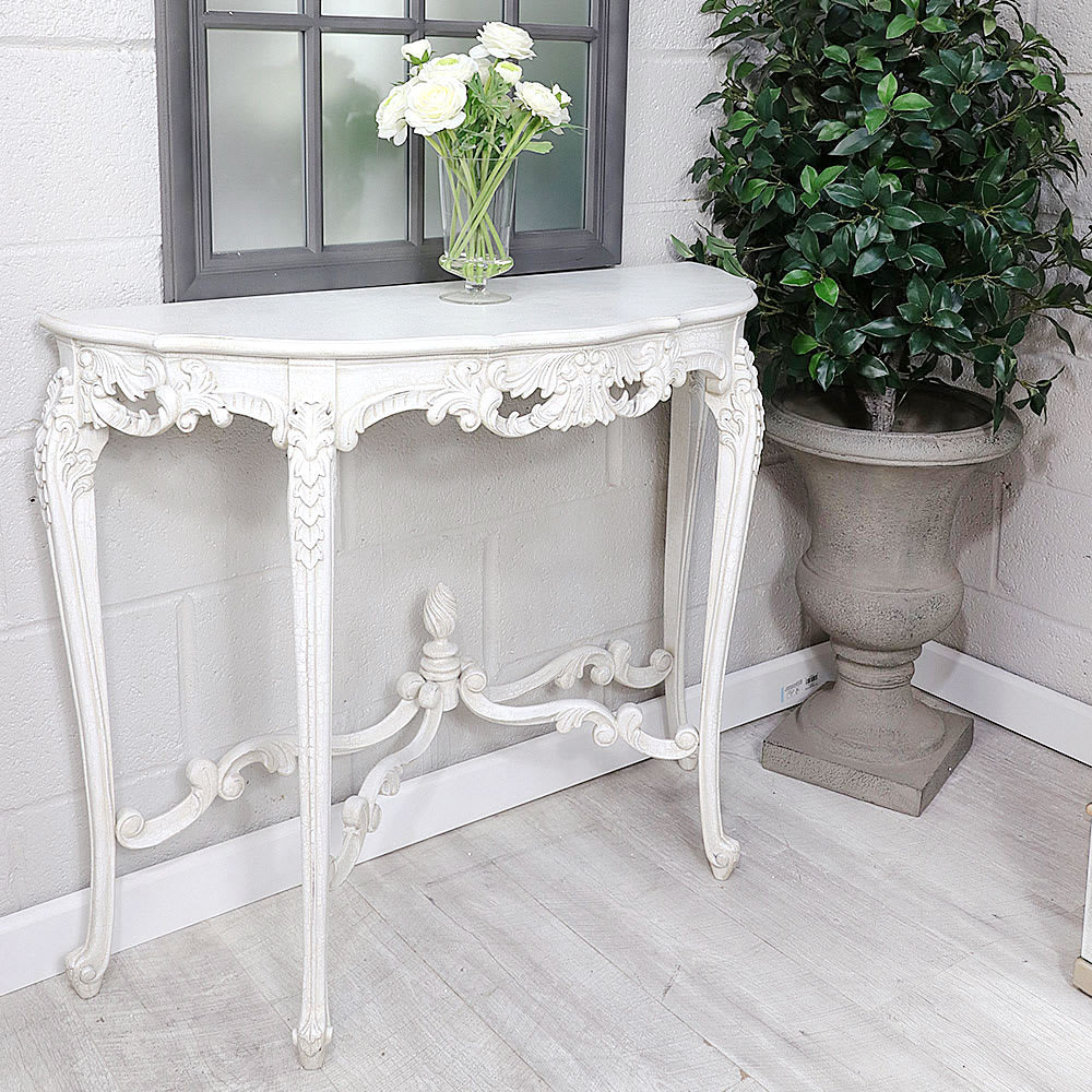 White French Console Table
