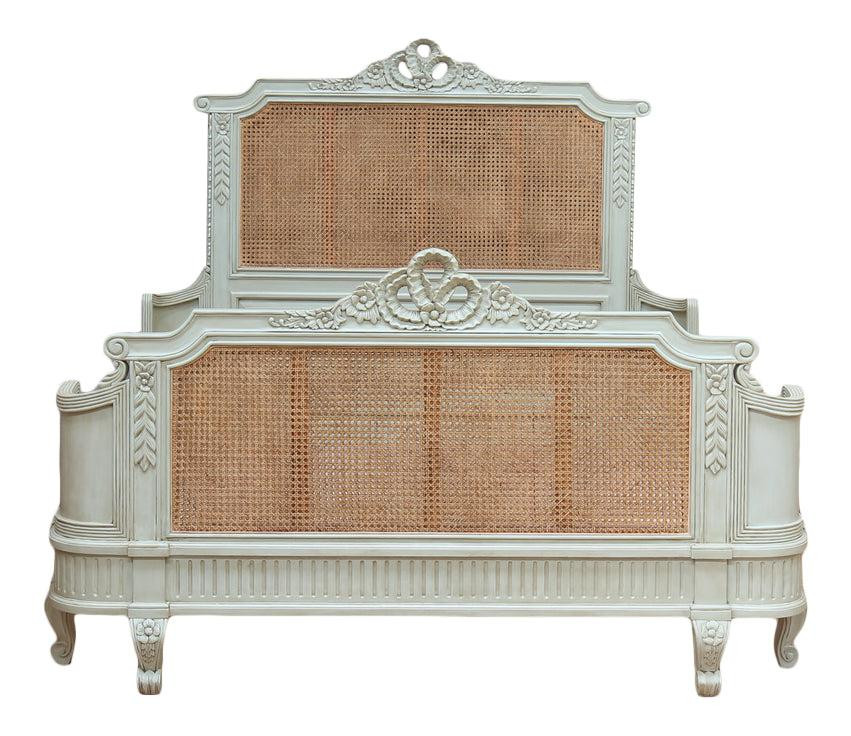French Rattan Bed Frame for American Mattress