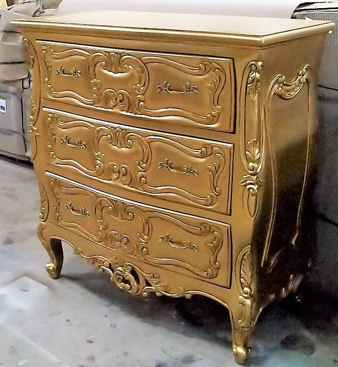 French Silver Chest of Drawers, 3 drawers