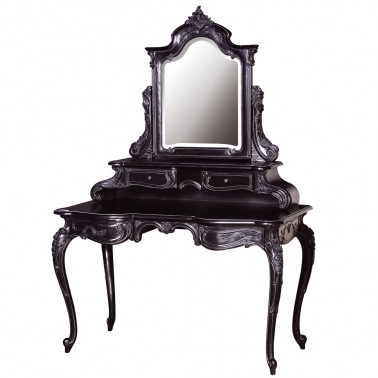 French Vanity Table, Moulin Noir dressing table