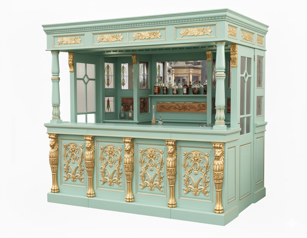RESIDENTIAL CANOPY PUB BAR FOR YOUR MAN CAVE