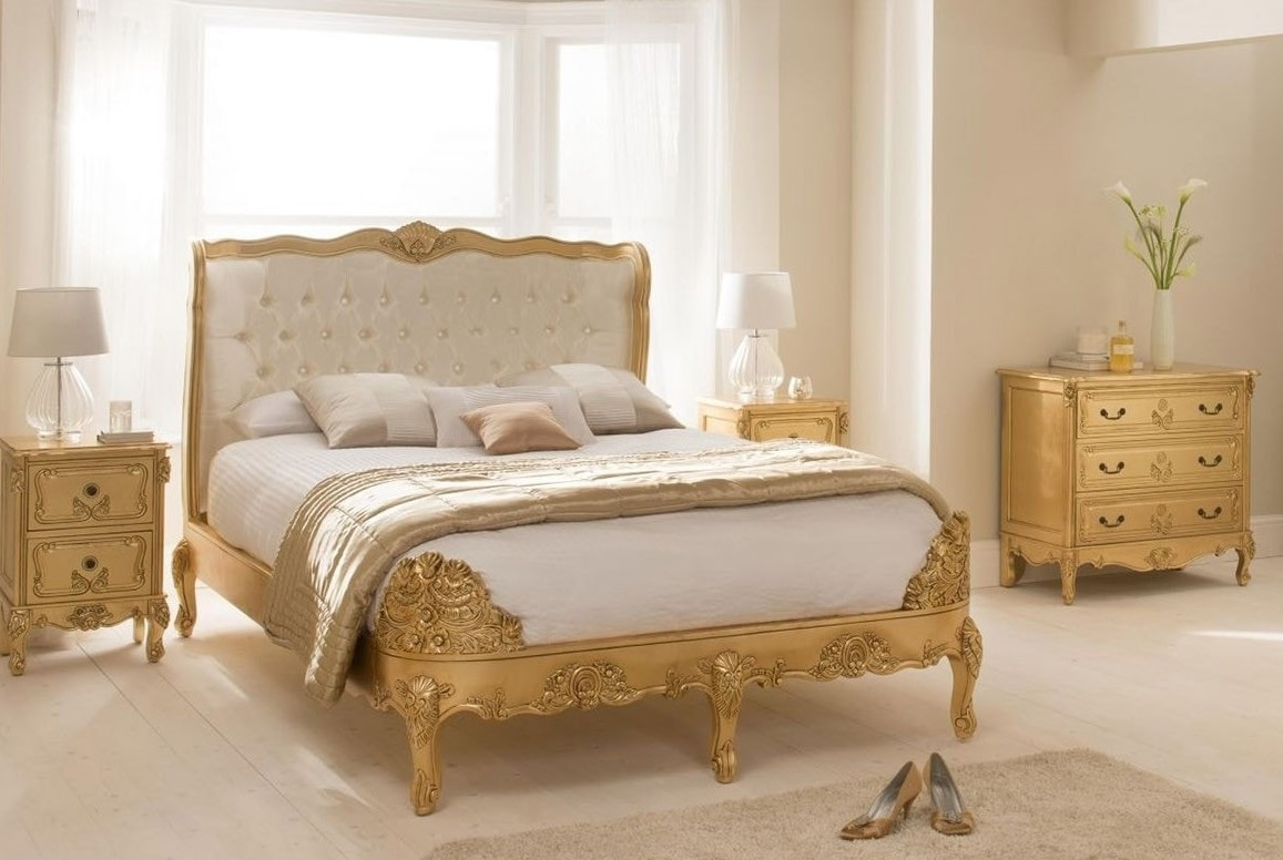 Gold French Bed