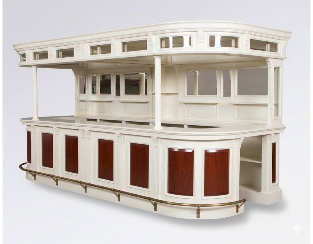 DOUBLE TRADITIONAL HANDMADE ENGLISH HOME BAR