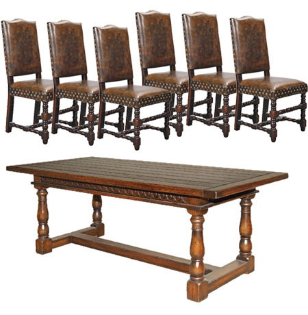 Rustic Dining Table And Chair Set