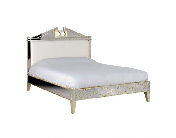Mirrored Bed, Antique Style Mirrored Furniture