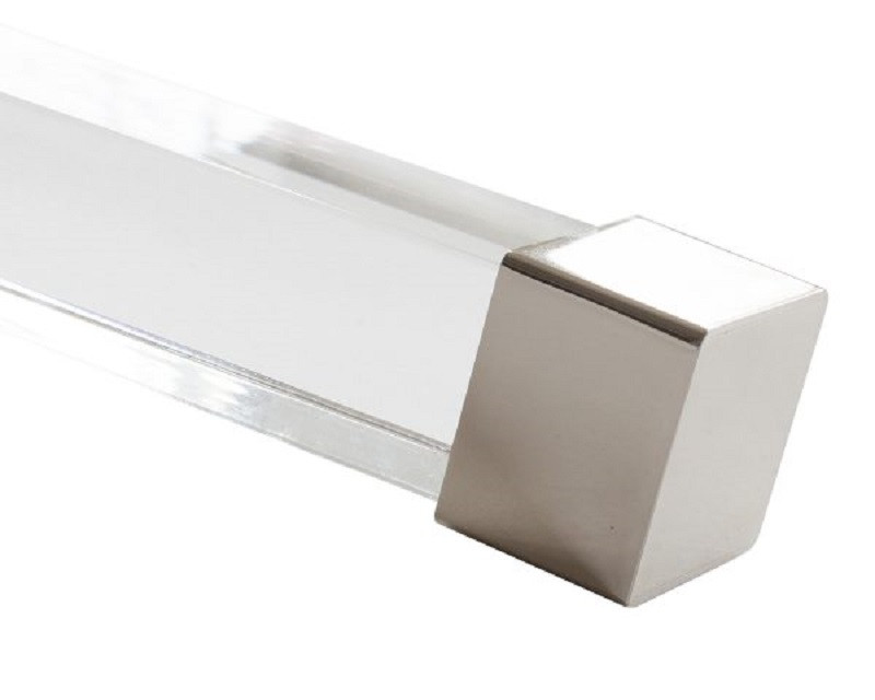 Lucite And Brass Curtain Rods, Acrylic Curtain Rods