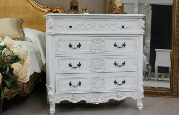 White French Provincial Chest of Drawers