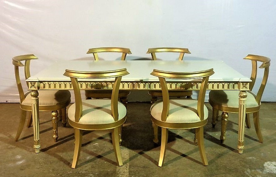 Louis XVI Dining Table, Versailles Finish