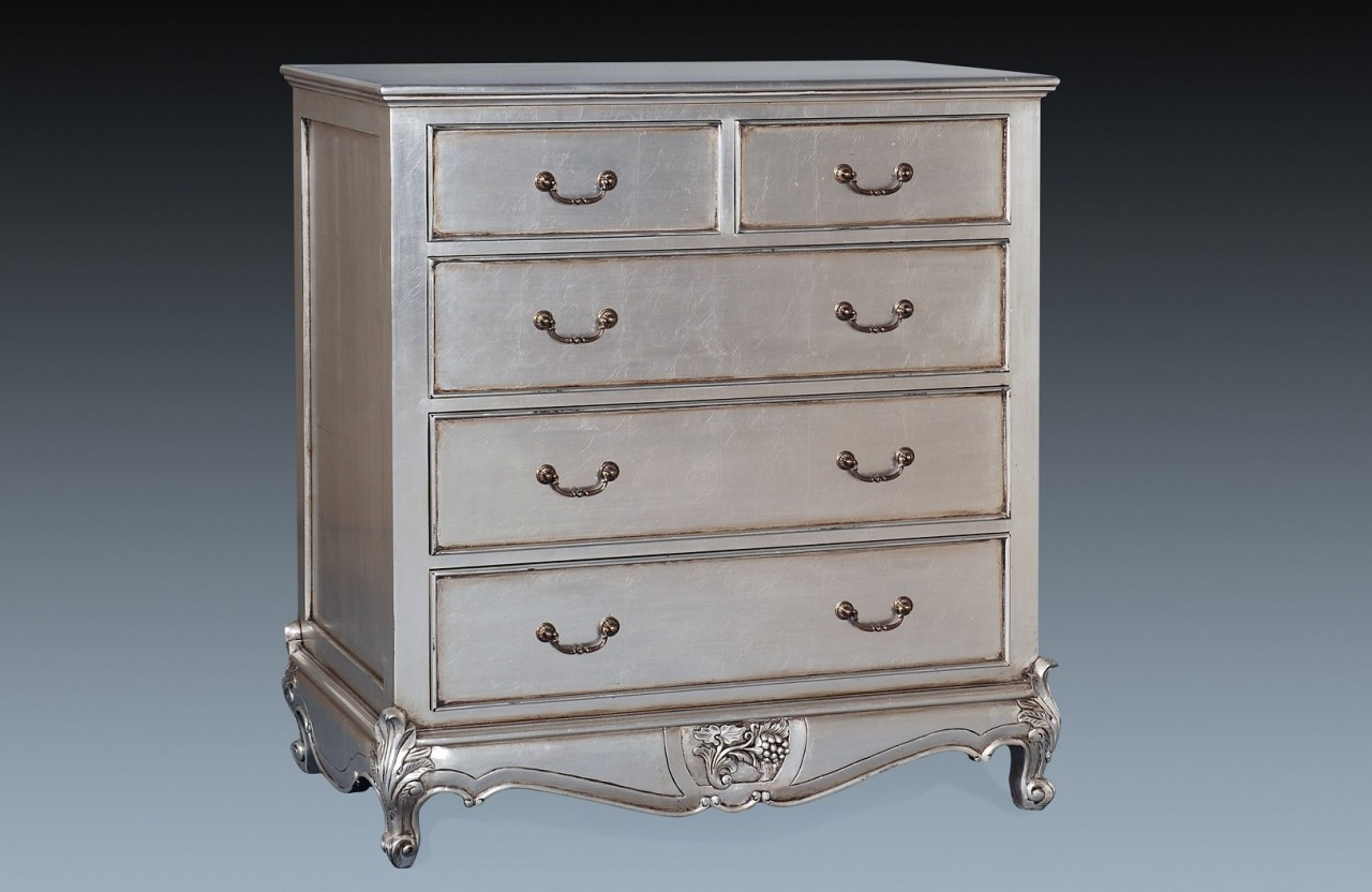 White French Provincial Chest of Drawers