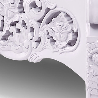 Rococo Carved Bed, Pink - French Country Furniture USA