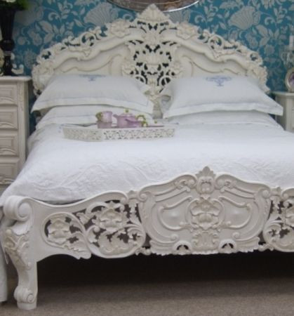 White Rococo Bedroom set USA