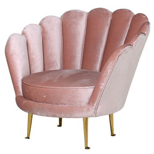 Pink Velvet Loveseat