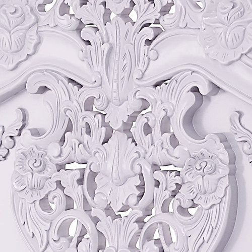 Rococo Carved Bed, Pink - French Country Furniture USA