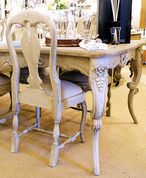 GREY FRENCH FARMHOUSE DINING SET