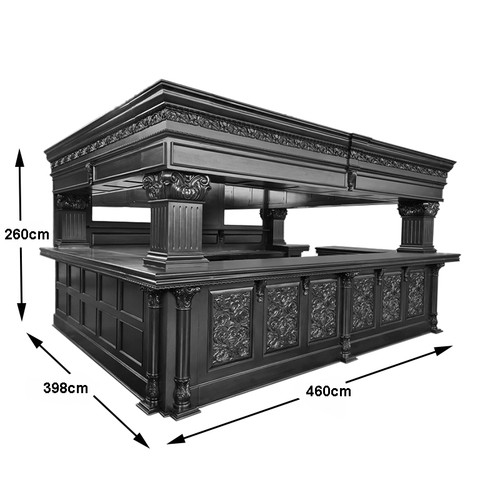 MAHOGANY GOTHIC VICTORIAN HOME BAR