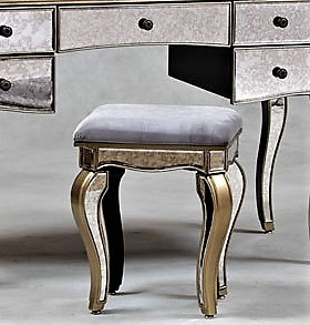 Dressing Table Set, Venetian Mirrored Vanity Table