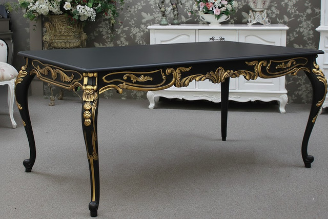 French Provencial dining Table white