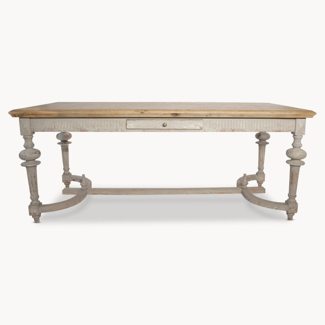 Rustic Dining Table, Round Table Distressed