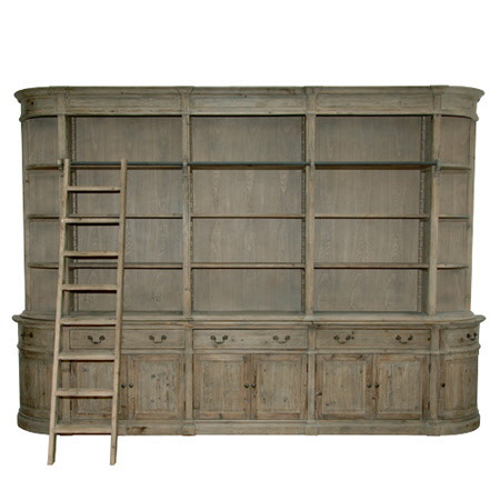 Grey Rustic Modern Bookcase