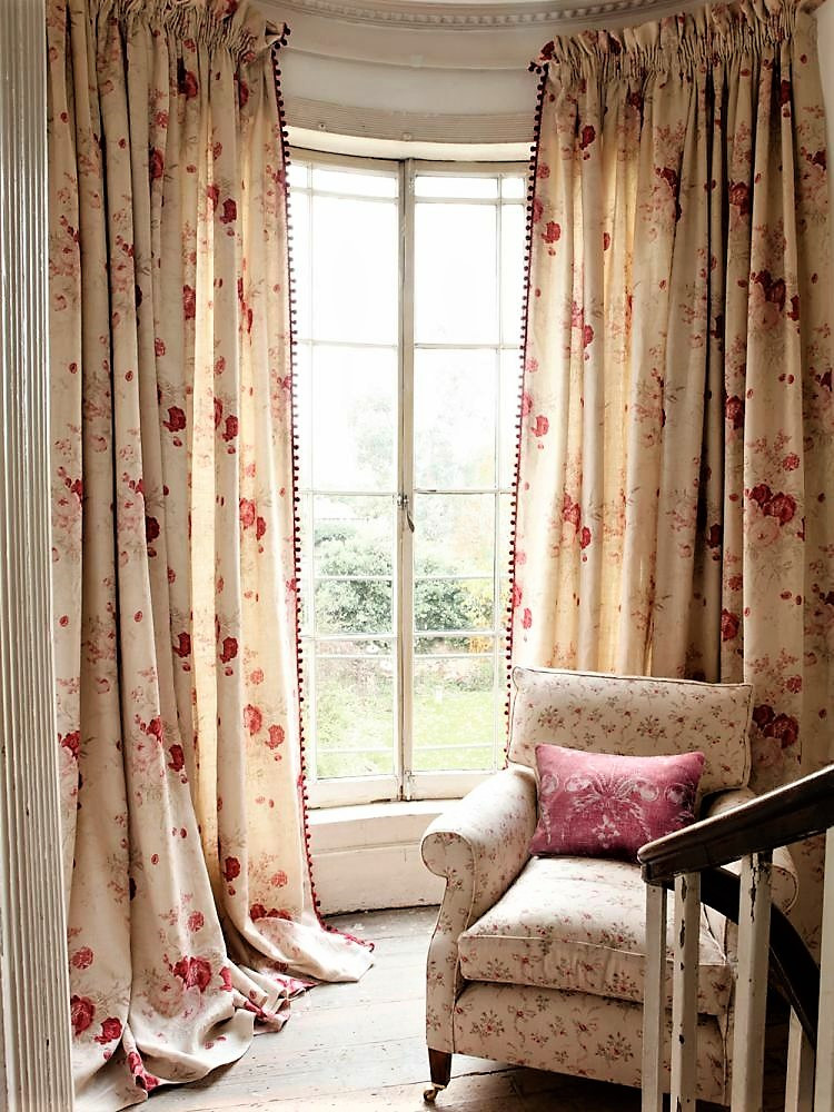 Cutrains And Valances, Shabby Chic Vintage window treatments