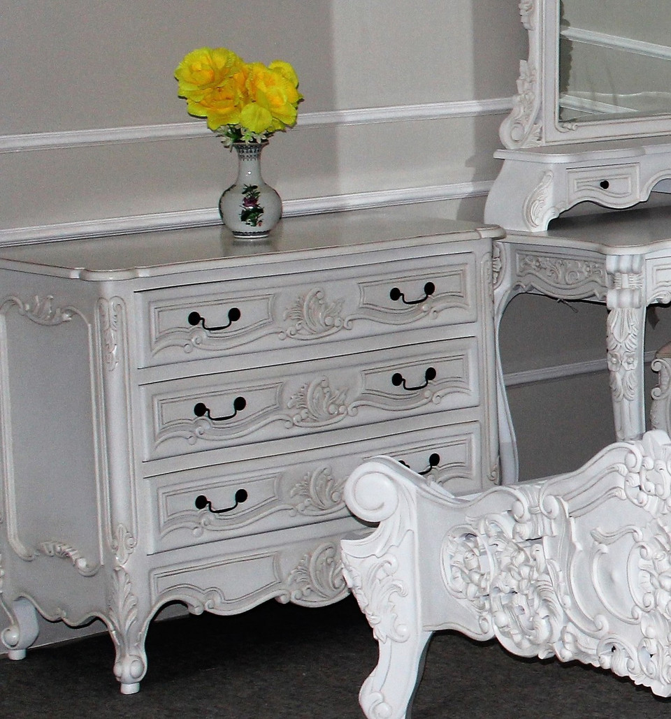 White Rococo Chest USA