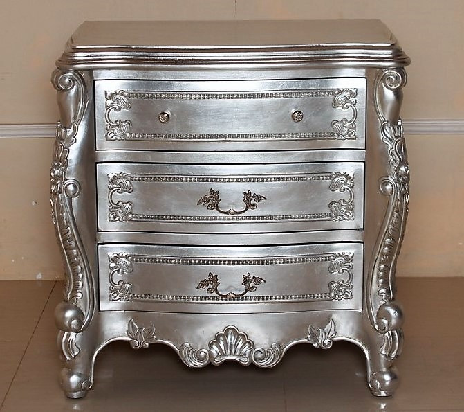 Silver Rococo Dresser