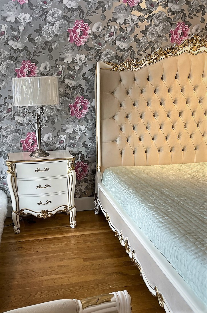 Rococo Bedroom Set Cream and Gold