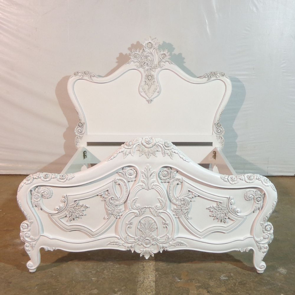 White Rococo Bedroom set USA