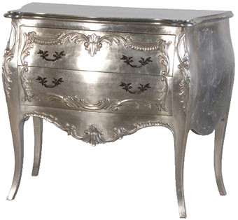 French Silver Chest of Drawers, 3 drawers