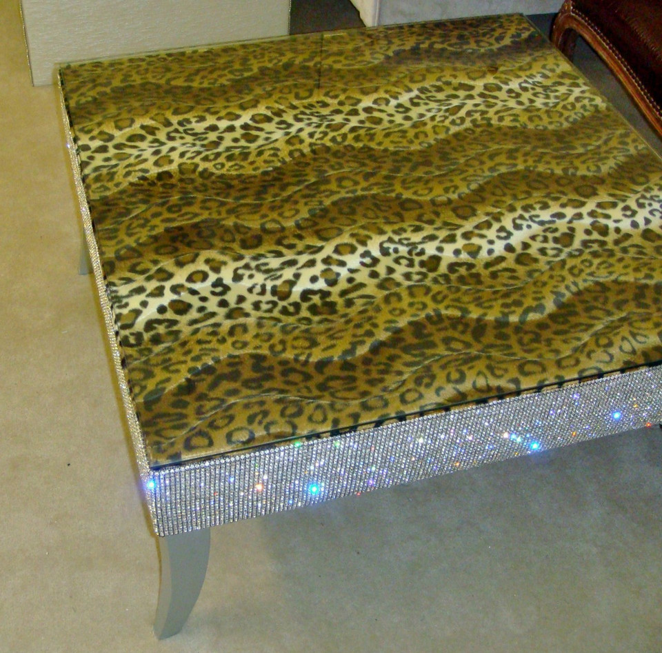 Coffee table, bling coffee table, diamante style